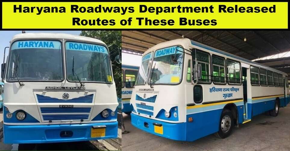Haryana Roadways Department Released Routes of These Buses, See ...
